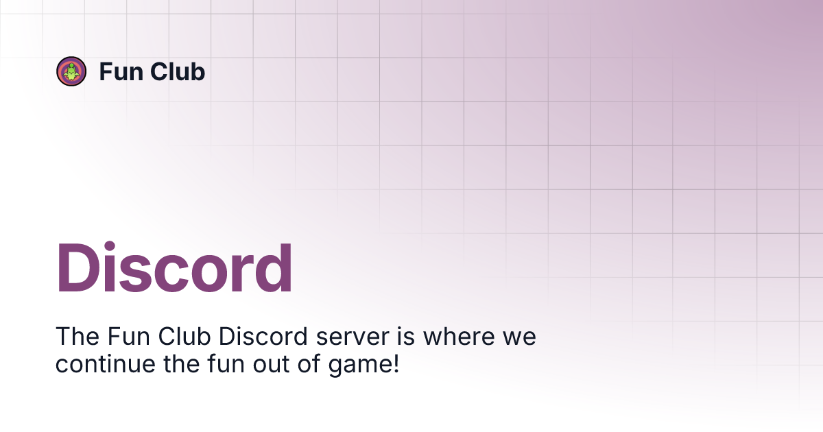 Discord | Fun Club